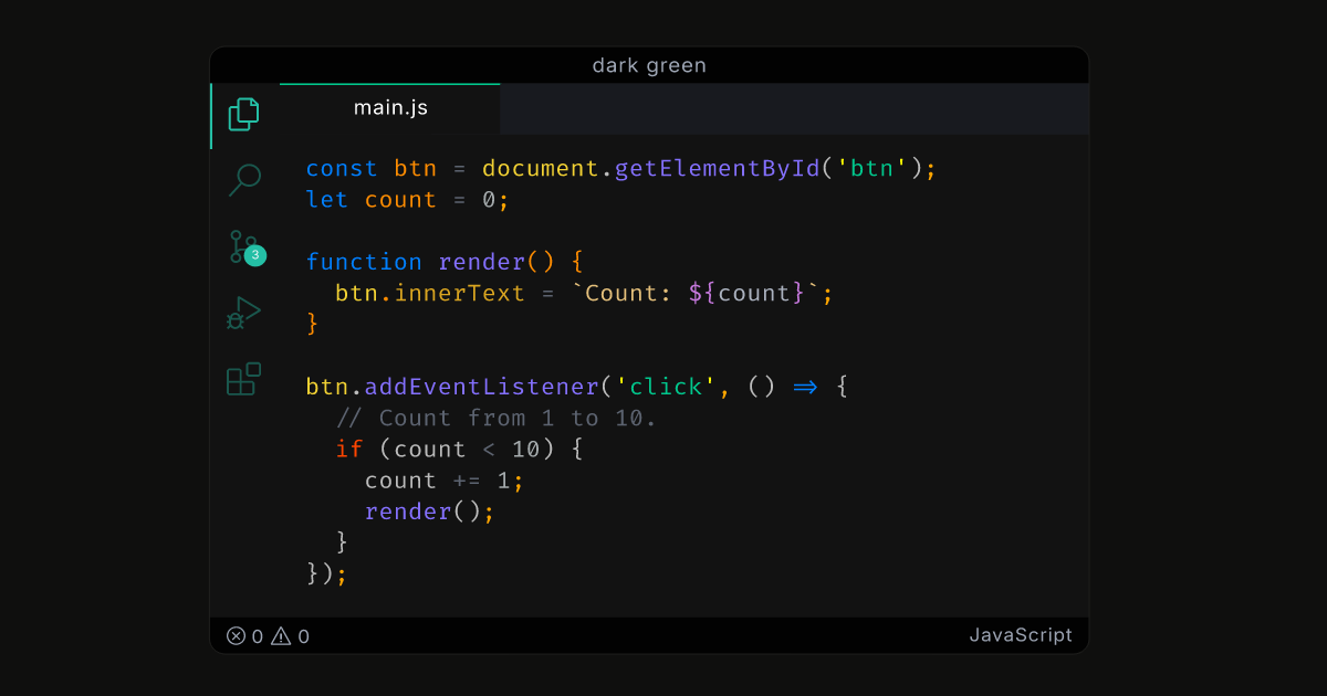Theme set 3 by hackerprototype4005 | VS Code Themes