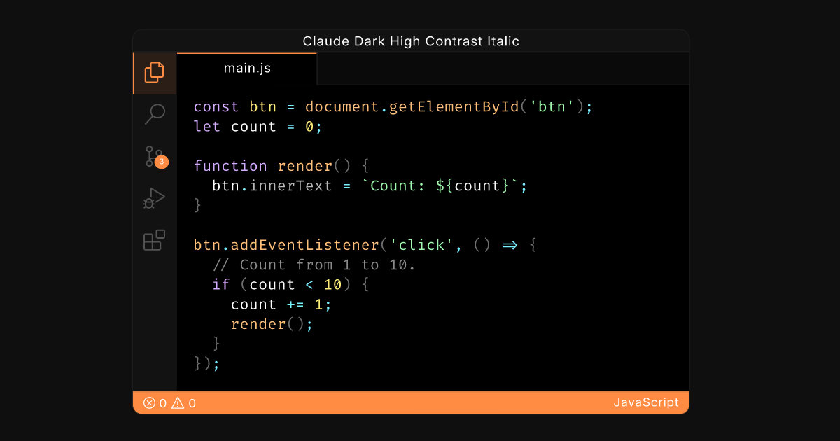 Claude VSCode Theme by Alvin Unreal | VS Code Themes