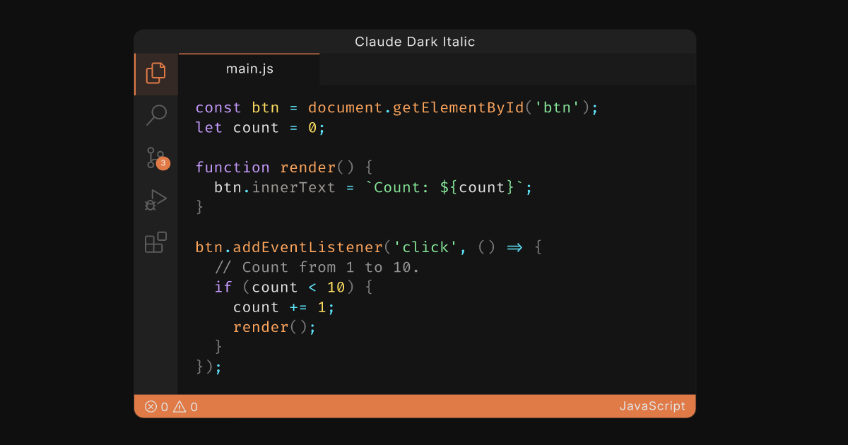 Claude VSCode Theme by Alvin Unreal | VS Code Themes