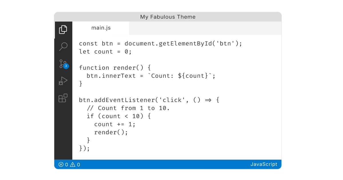 My Fabulous Theme (Light) by Echasse | VS Code Themes