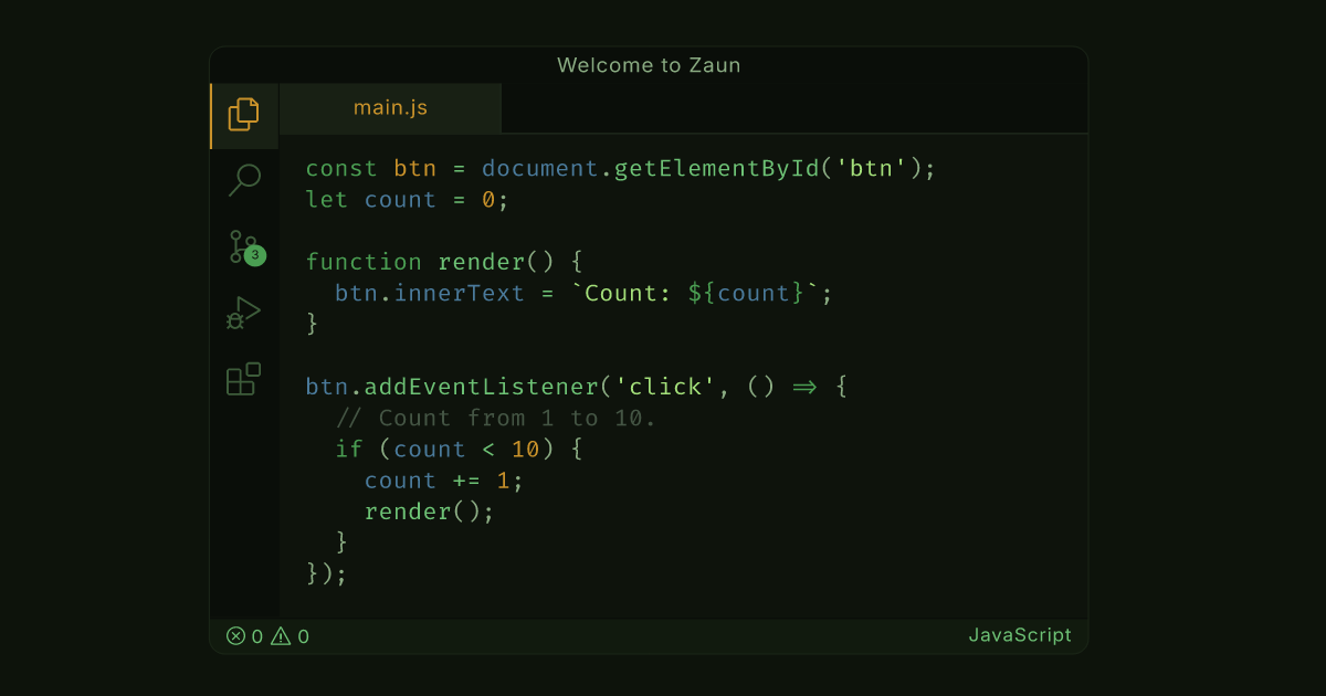 Welcome to Zaun by ElizeSalvacion | VS Code Themes