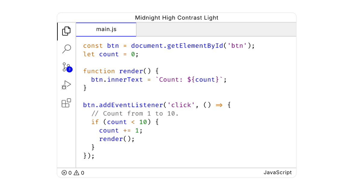 Midnight Dark by ExtRise | VS Code Themes