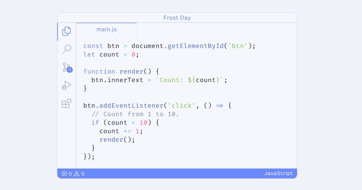 Frost-Theme by FrozenProductions | VS Code Themes