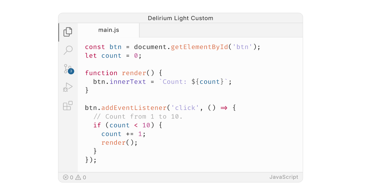 Delirium UI by Delirium UI | VS Code Themes