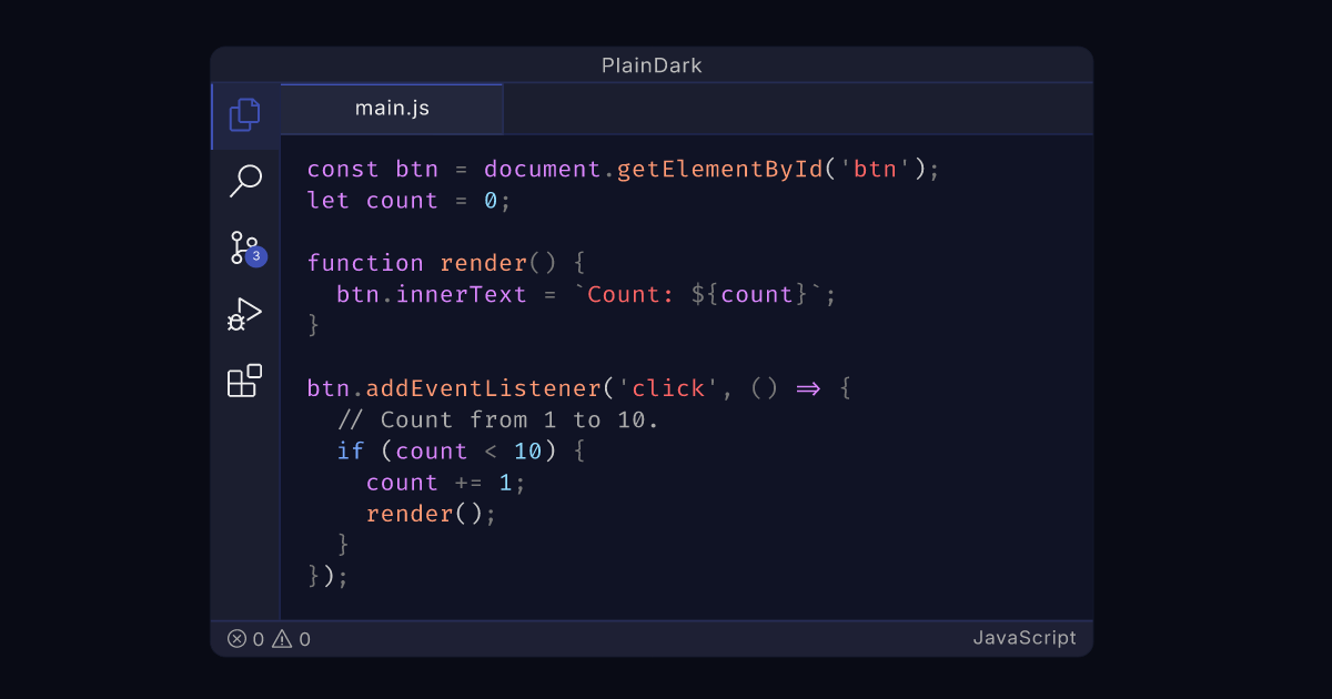 Plain Light/Dark Theme by PlainCatMoe | VS Code Themes