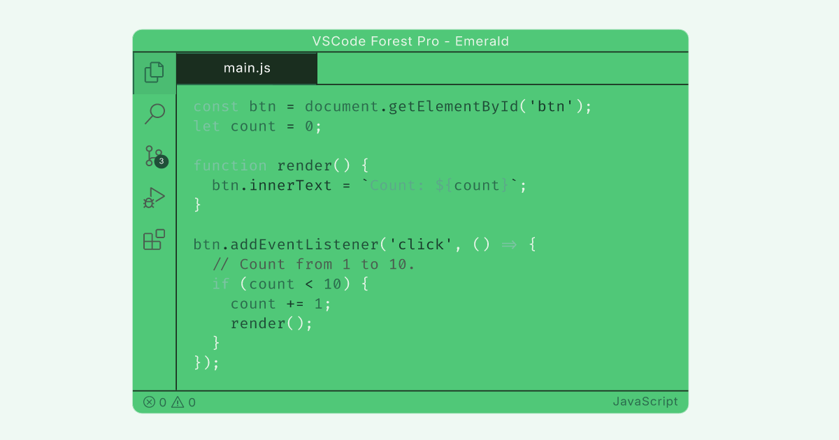 VSCode Forest Pro - Professional Nature Theme by akashbadole | VS Code ...