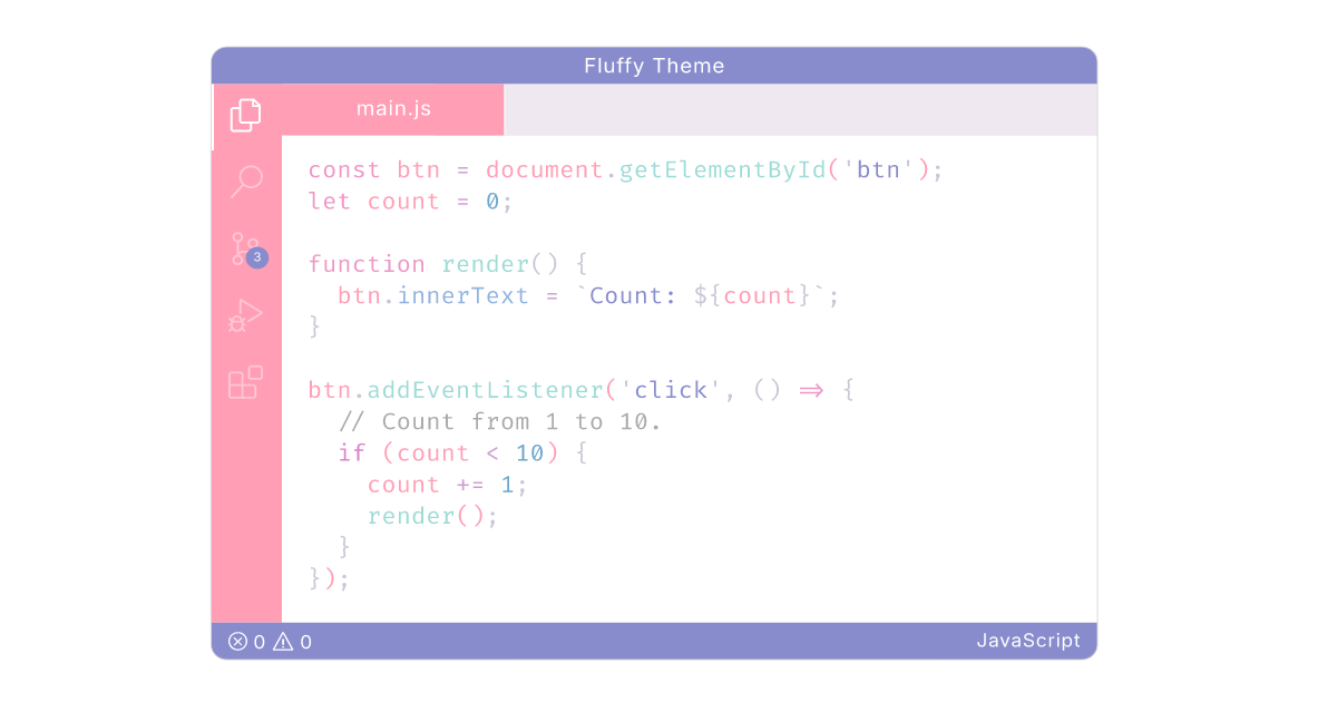 Fluffy Theme by ayako | VS Code Themes