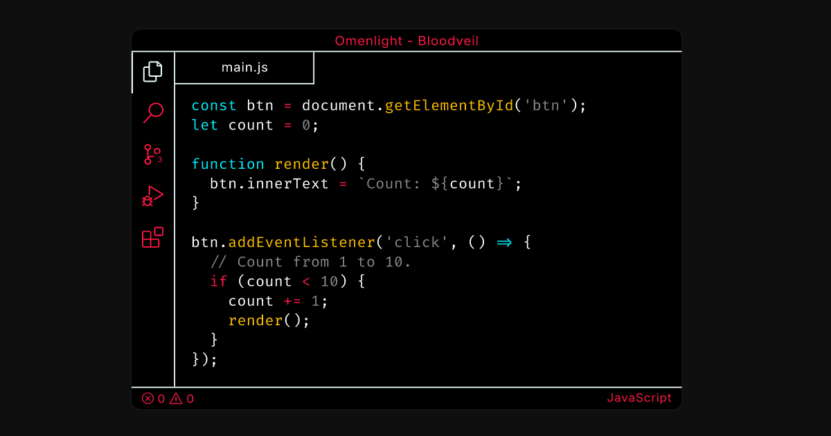 Omenlight: High Contrast Theme Pack by Batuhan Belbüken | VS Code Themes