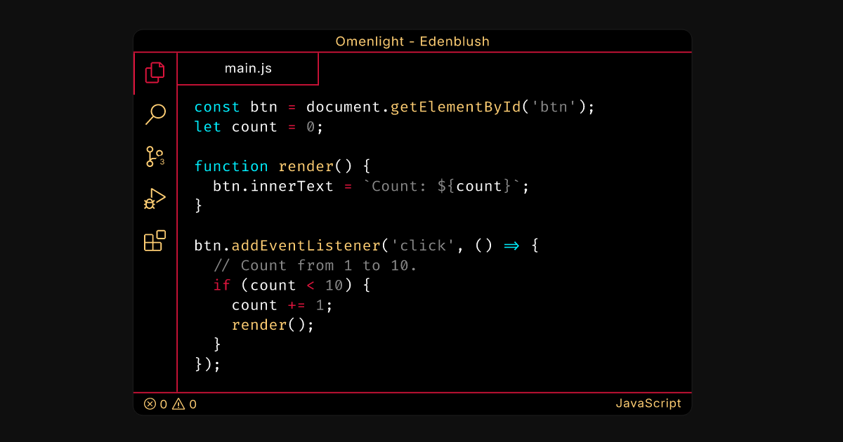 Omenlight: High Contrast Theme Pack by Batuhan Belbüken | VS Code Themes