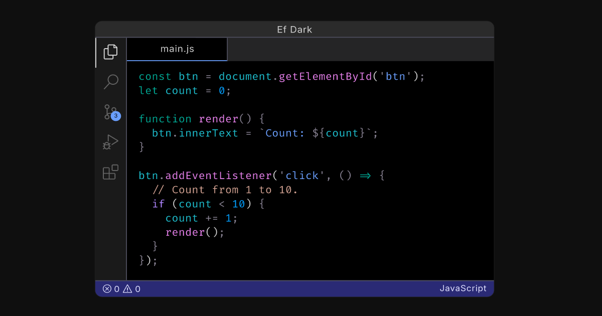 Ef (εὖ) themes for VSCode by bzy-debug | VS Code Themes