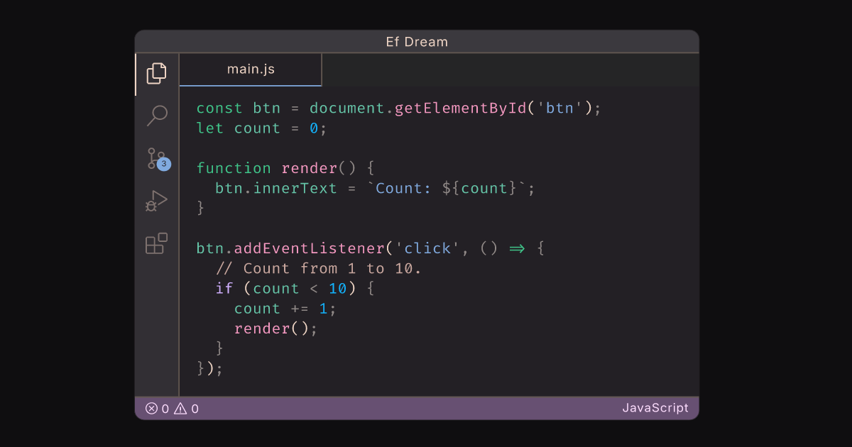 Ef (εὖ) themes for VSCode by bzy-debug | VS Code Themes