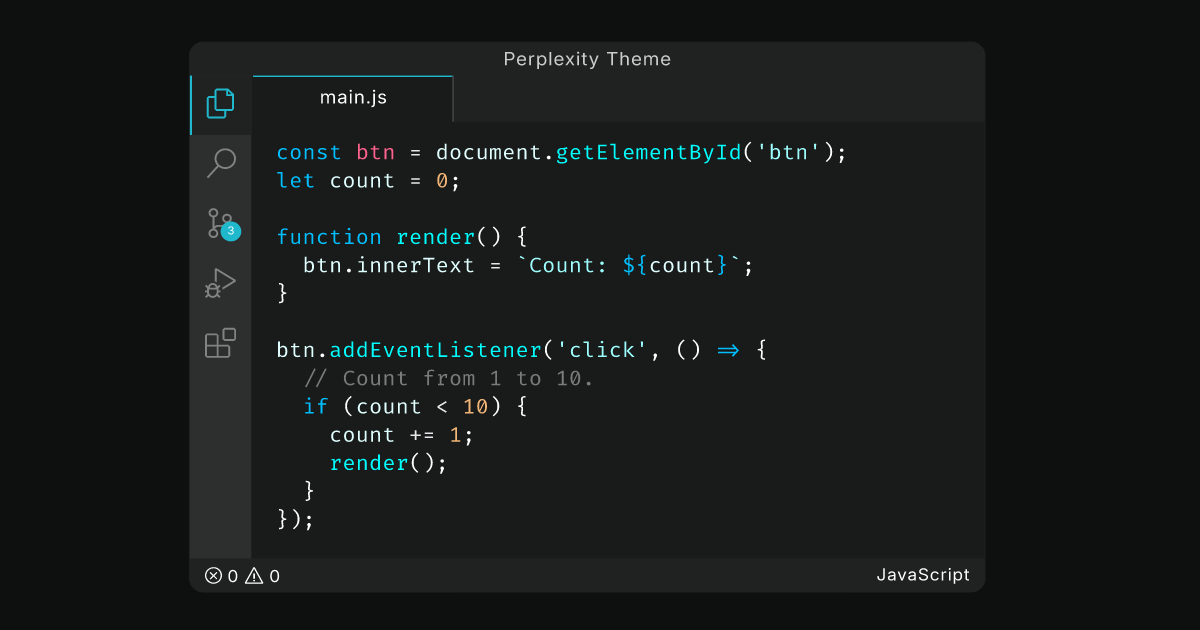 Perplexity Theme by cottonable | VS Code Themes