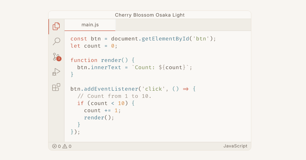 Cherry Blossom Theme by daitsuku | VS Code Themes
