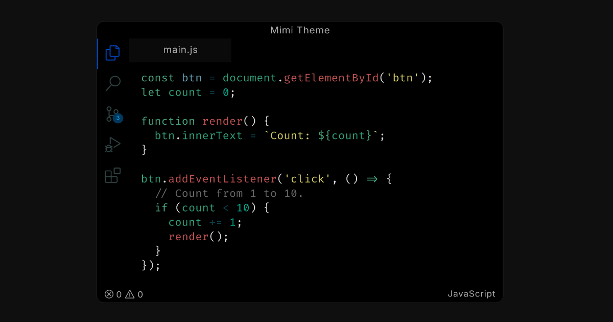 Mimi Theme by dorara1031 | VS Code Themes