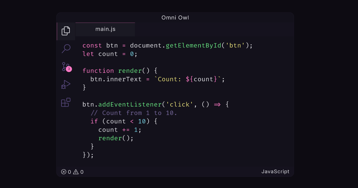 Omni Owl Theme by Guilherme Rodz | VS Code Themes