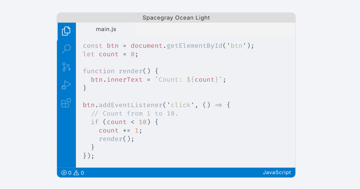 Spacegray VSCode by Mihai Vilcu | VS Code Themes