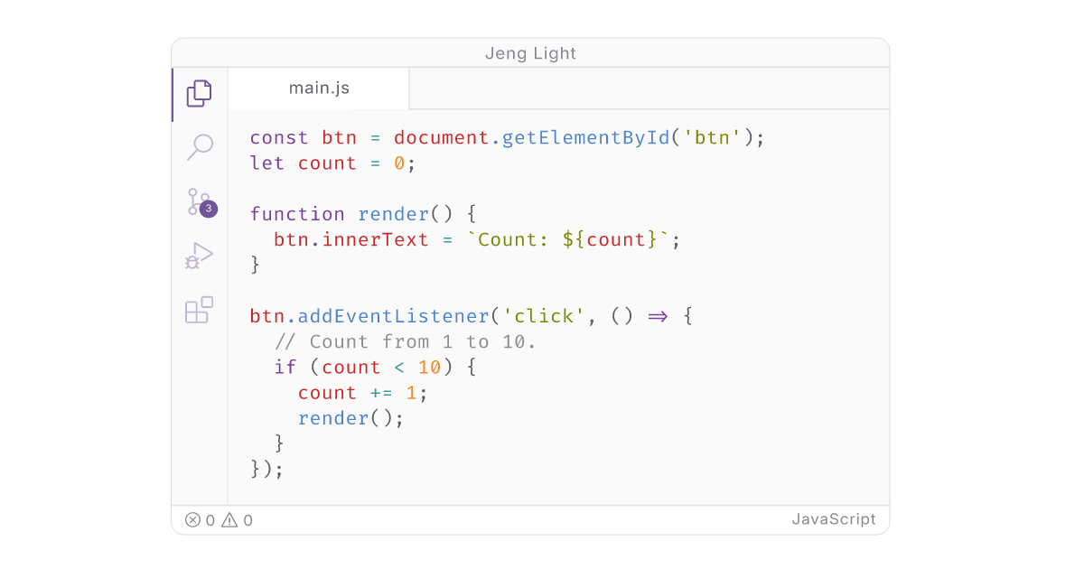 Jeng Theme Light by jeng | VS Code Themes