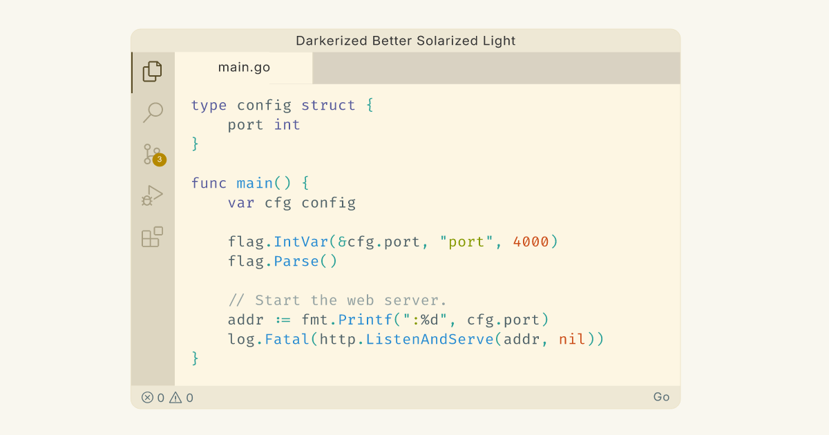 Darkerized Better Solarized by joelsantos | VS Code Themes