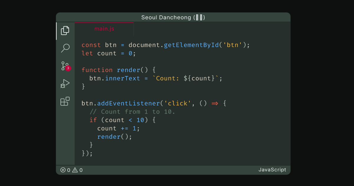 Seoul theme by Hue | VS Code Themes