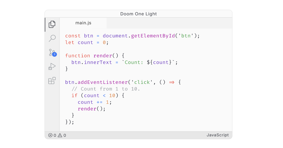 Doom Themes by lroolle | VS Code Themes