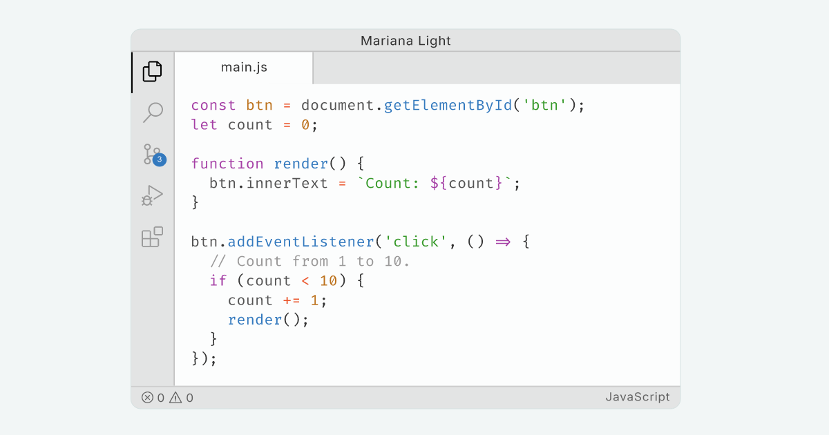 Mariana Refined Theme by Manish Reddy | VS Code Themes