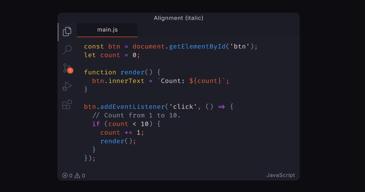 Alignment Theme By Natixco Vs Code Themes