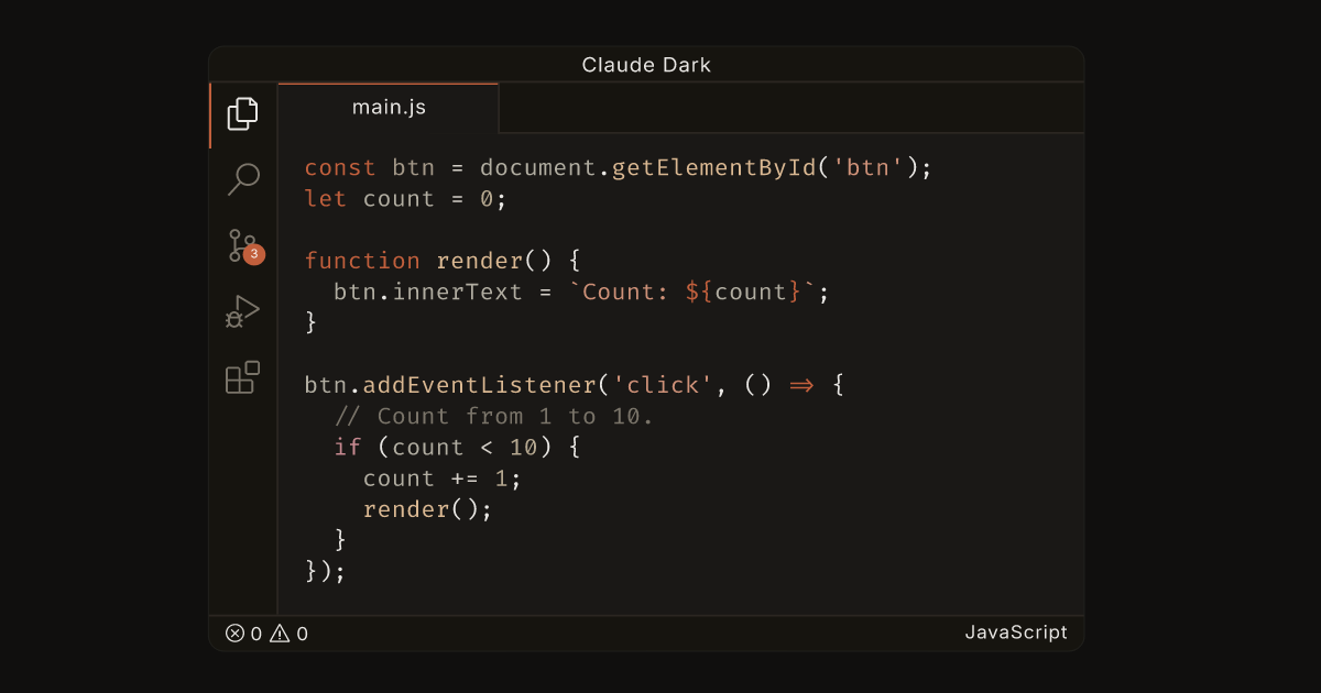 Claude Themes by pnyro | VS Code Themes