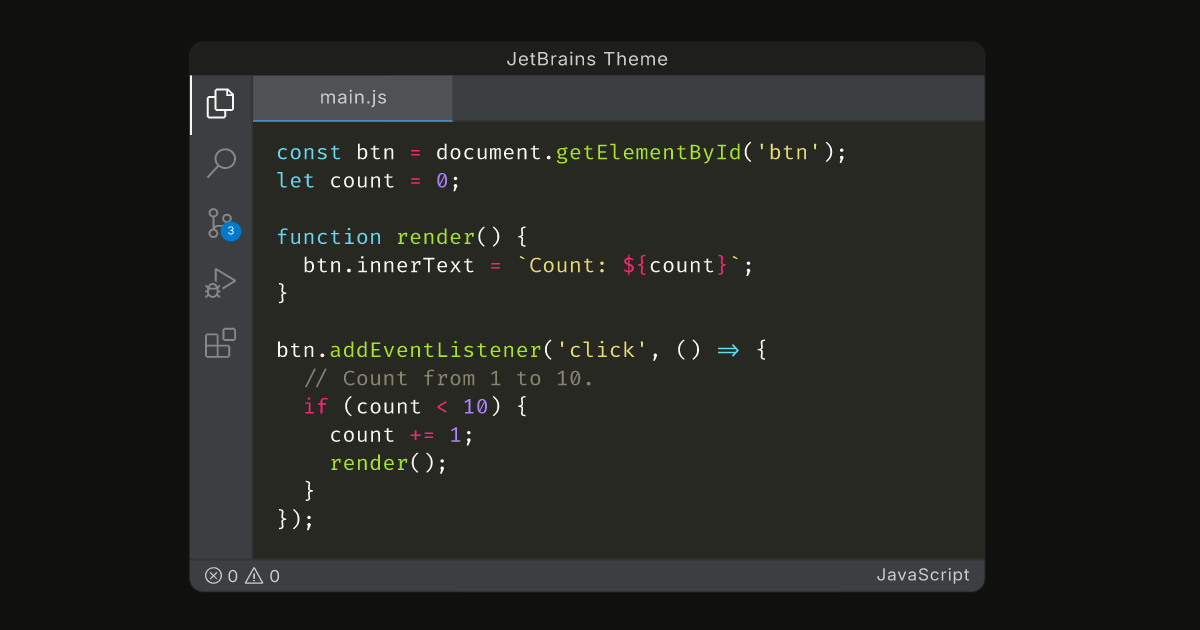 jetbrains-theme by propeller GmbH | VS Code Themes
