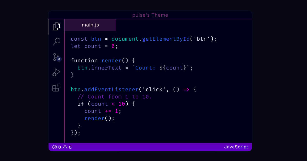 pulse's Theme by pulseIm | VS Code Themes