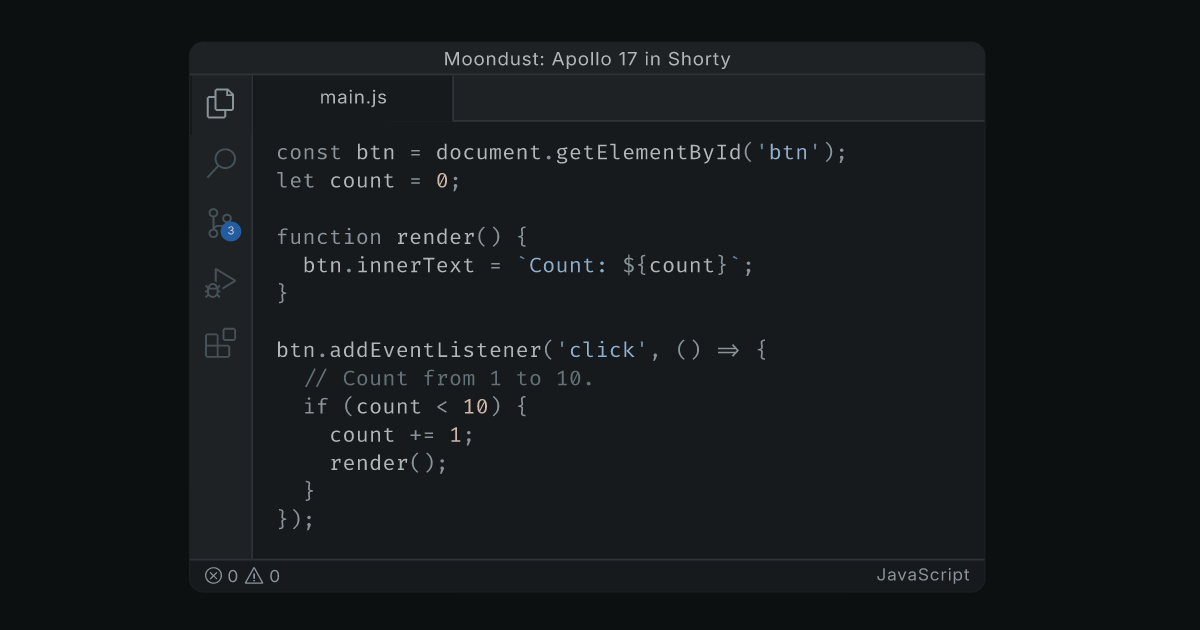 Moondust Theme Fork by rainbowflesh | VS Code Themes