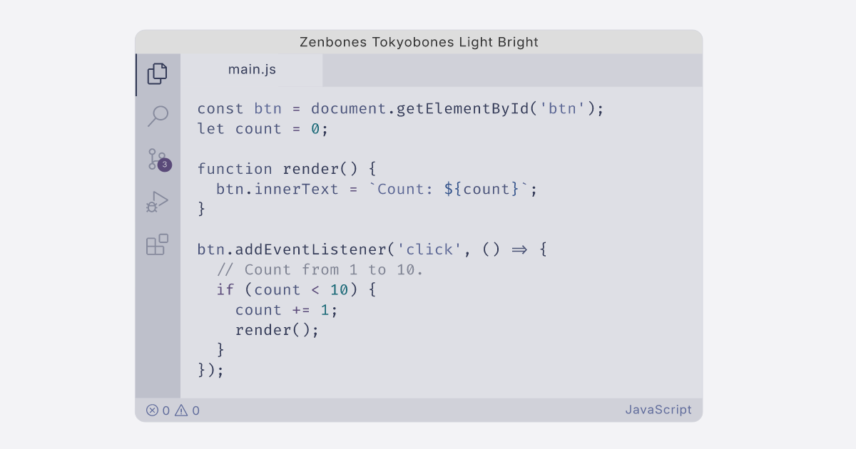 Zenbones Themes by rpbritton | VS Code Themes