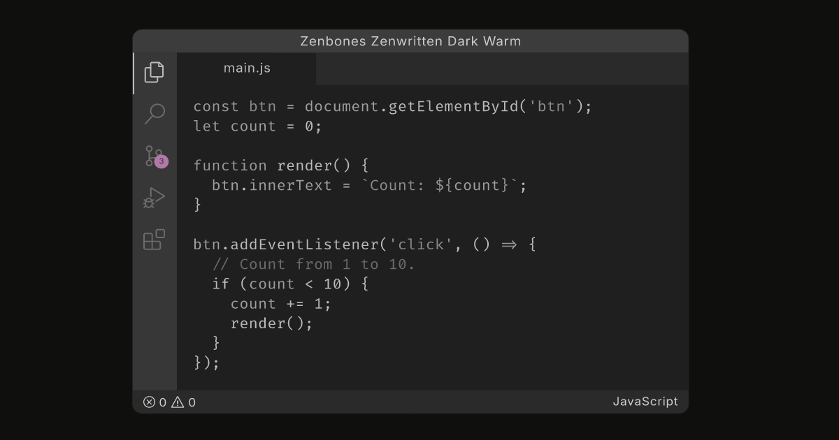 Zenbones Themes by rpbritton | VS Code Themes