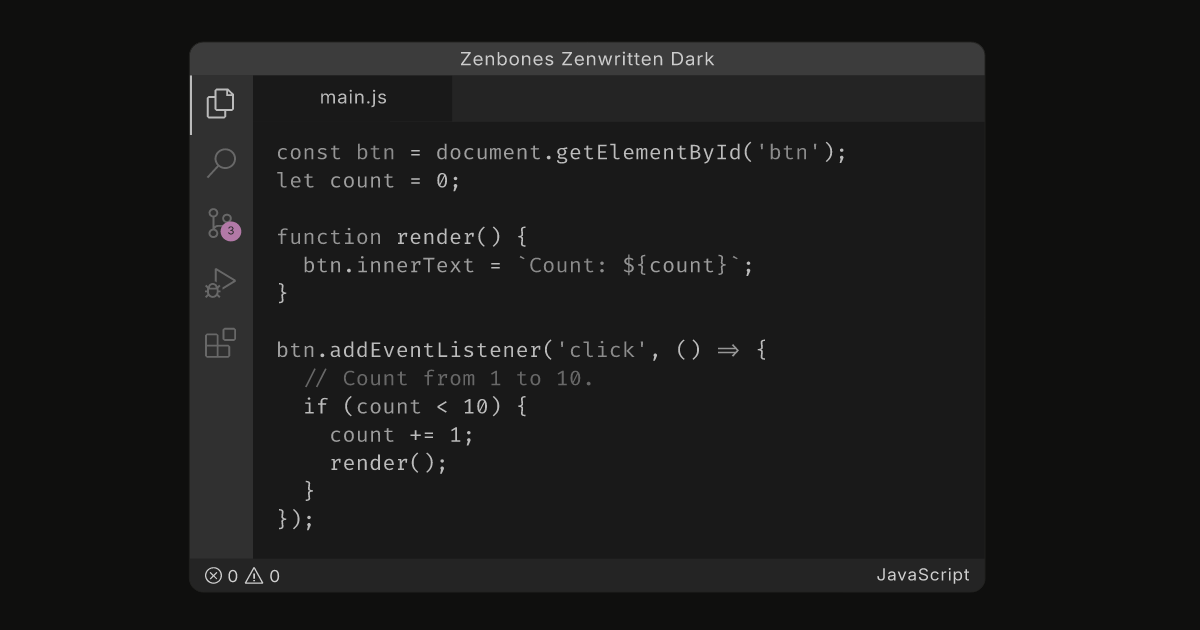 Zenbones Themes by rpbritton | VS Code Themes