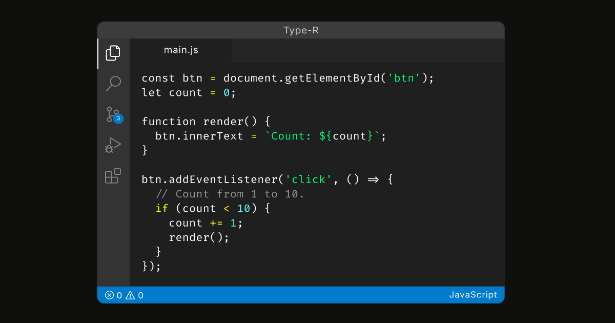 Type-R by Ryan Parman | VS Code Themes
