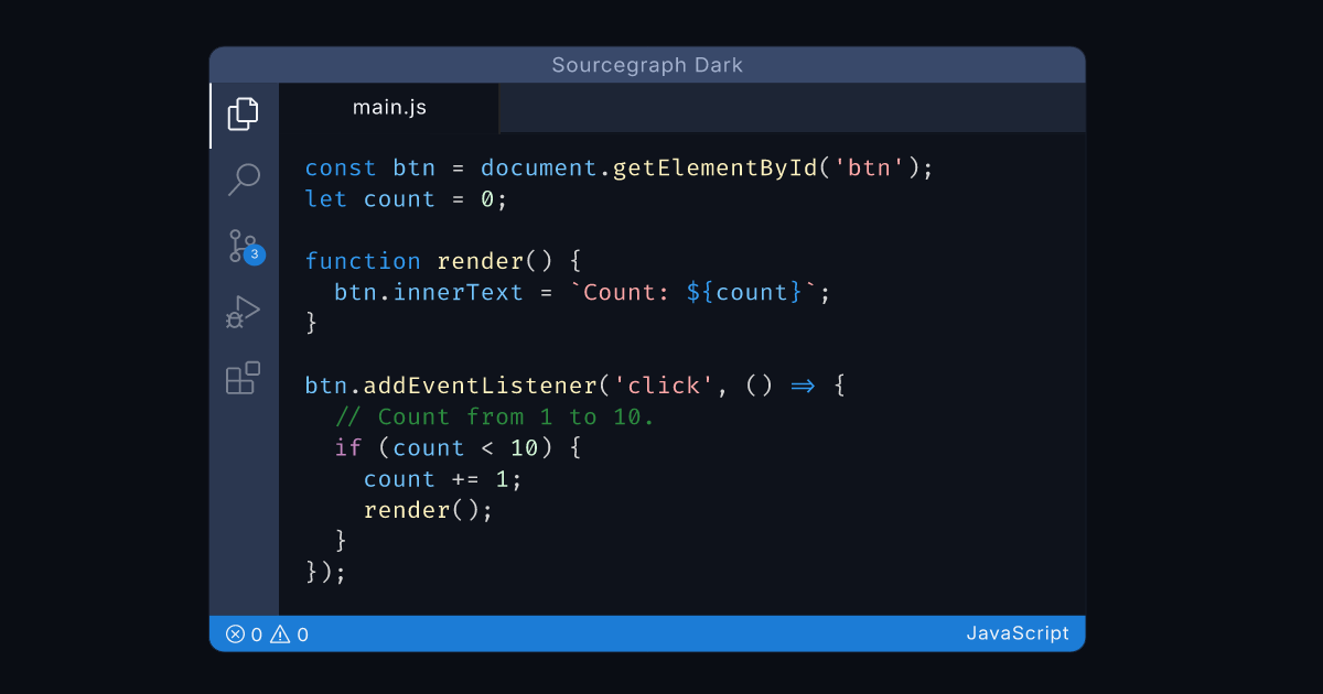 Sourcegraph Theme by Sourcegraph | VS Code Themes