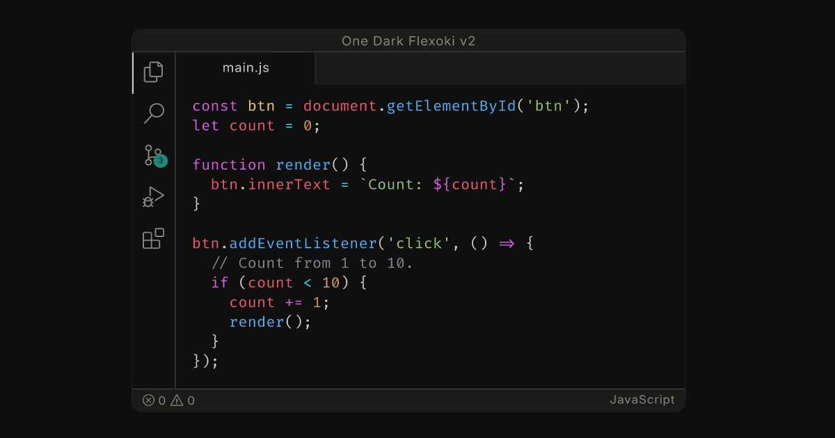 One Dark Flexoki by yfyx | VS Code Themes